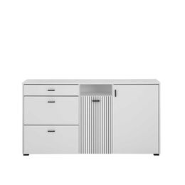 Pharao24.de Sideboard mit Dreht&uuml;ren drei Schubladen