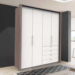 Pharao24.de Gleitt&uuml;ren Kleiderschrank mit vier Schubladen Made in Germany