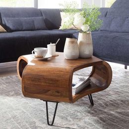 Pharao24.de Design Couchtisch aus Sheesham Massivholz 60 cm breit