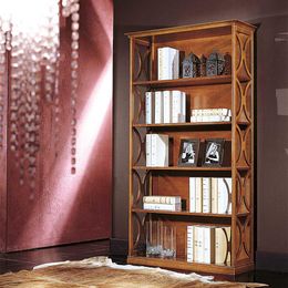 Pharao24.de Buecherregal in Nussbaumfarben italienischem Design