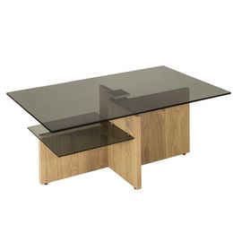 Pharao24.de Couchtisch h&ouml;henverstellbar Parsolglas Platte