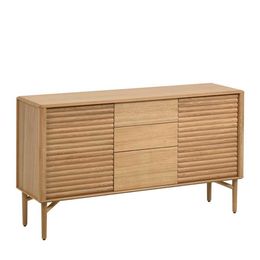 Pharao24.de Skandi Sideboard in Eichefarben Push to open Funktion