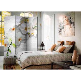 Pharao24.de Spanische Wand mit Orchideen Motiv 135 cm breit