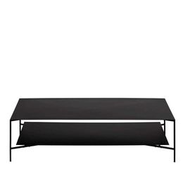 Pharao24.de Schwarzer Designercouchtisch aus Metall 36 cm hoch