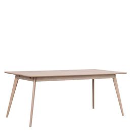 Pharao24.de Esstisch mit Eiche White Wash furniert Skandi Design