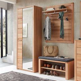 Pharao24.de Garderobe Flur mit Hutablage Schuhschrank (dreiteilig)