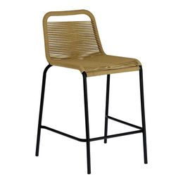 Pharao24.de Hocker mit Vierfu&szlig;gestell aus Metall 62 cm Sitzh&ouml;he (4er Set)