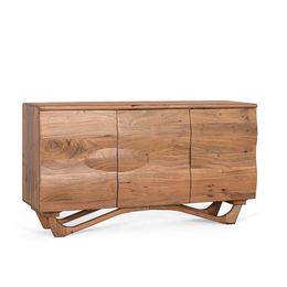 Pharao24.de Sideboard Kommode aus Akazie Massivholz handgearbeitet