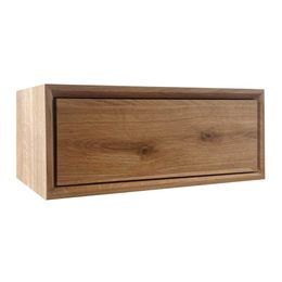 Pharao24.de Nachttischchen aus Eiche Massivholz einer push to open Schublade 50x19x35 cm Pharao24