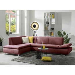 Pharao24.de Couch mit Untergestell aus Metall modernem Design