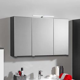 Pharao24.de Bad Spiegelschrank mit 3D Effekt Anthrazit