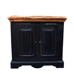 Pharao24.de Unterbeckenschrank in Schwarz 60 cm hoch