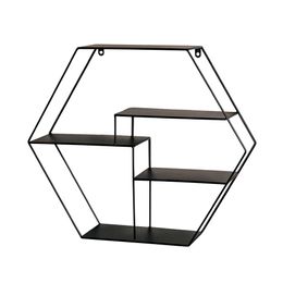 Pharao24.de Sechseckiges Regal aus Metall Industry und Loft Stil