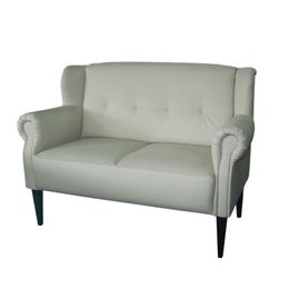 Pharao24.de 2 Sitzer Sofa in Creme Federkern
