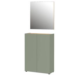 Pharao24.de Garderobenset Flurm&ouml;belset in Graugr&uuml;n 74 cm breit (zweiteilig)
