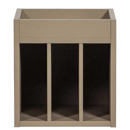 Pharao24.de Holzschrank massiv Schrank Holz mit offenen F&auml;chern lackiert