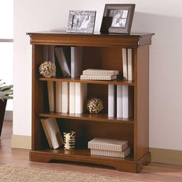 Pharao24.de B&uuml;cher Regal Luigi Filippo Stil in Nussbaumfarben 85 cm breit