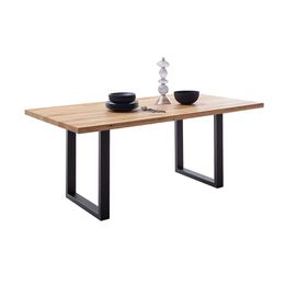 Pharao24.de Esstisch Tisch Massivholz aus Wildeiche Massivholz im Industry und Loft Stil