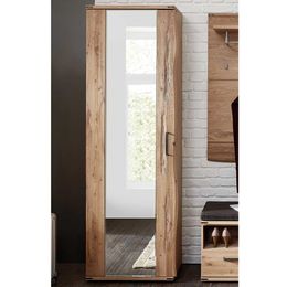 Pharao24.de Flurschrank mit Wildeiche furniert 205 cm hoch