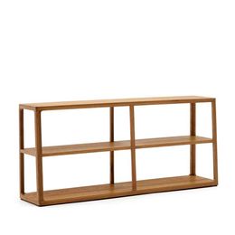 Pharao24.de Regal mit offenen Seiten in Eichefarben 180 cm breit - 81 cm hoch