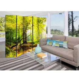 Pharao24.de Wohnzimmer Paravent mit Wald Motiv modern