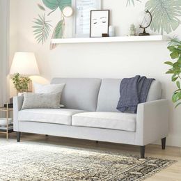 Pharao24.de Sofa mit drei Sitzpl&auml;tzen Lichtgrau
