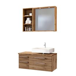 Pharao24.de Badezimmerset in Wildeichefarben Made in Germany (dreiteilig)