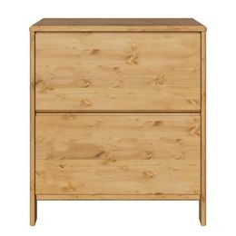 Pharao24.de Schuhschrank 82 cm breit Kiefer Massivholz
