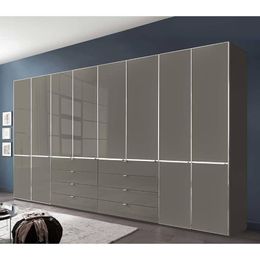 Pharao24.de Kleiderschrank Schlafzimmerkleiderschrank - acht Schubladen - acht Dreht&uuml;ren