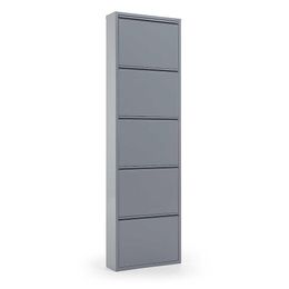 Pharao24.de H&auml;ngeschuhschrank in Grau 5 Klappen