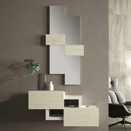 Pharao24.de Dielenm&ouml;bel Set in Creme Wei&szlig; modern (zweiteilig)