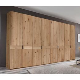 Pharao24.de Dreht&uuml;renkleiderschrank Schlafzimmerschrank 393 cm breit in Eiche Bianco