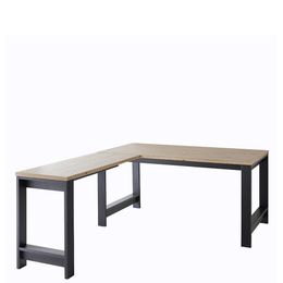 Pharao24.de Eckschreibtisch im Landhausstil 200x160 cm