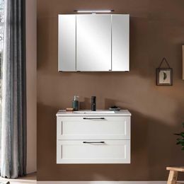 Pharao24.de Waschplatz Set Badm&ouml;bel Set im Landhausstil Made in Germany (zweiteilig)