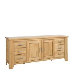 Pharao24.de Wohnzimmer Anrichte aus Wildeiche Massivholz 202 cm breit 202x85x47 cm Pharao24