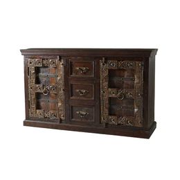 Pharao24.de Teak Sideboard im Kolonialstil massiv
