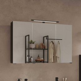 Pharao24.de Lichtspiegelschrank Badspiegelschrank mit LED Beleuchtung 100 cm breit