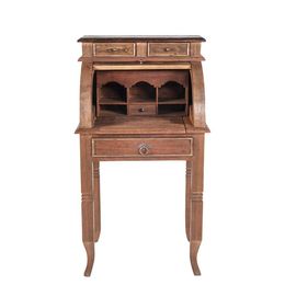 Pharao24.de Schreibsekret&auml;r aus Teak Massivholz 100 cm hoch