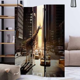 Pharao24.de Sichtschutz Wand mit Fotodruck Motiv NYC Stra&szlig;enbild