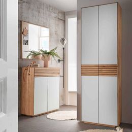 Pharao24.de Garderoben Set Flur M&ouml;bel 200 cm hoch 37 cm tief (dreiteilig)
