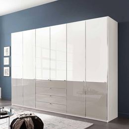 Pharao24.de Kleiderschrank Schlafzimmerschrank in modernem Design mit Dreht&uuml;ren