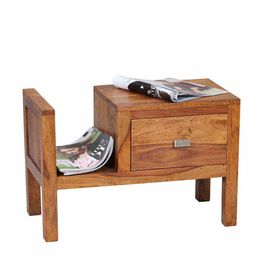 Pharao24.de Nachtkommode aus Sheesham Massivholz 60 cm breit