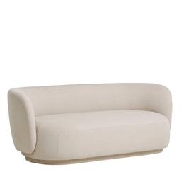 Pharao24.de Couch Wohnzimmercouch im Retrostil - Beige