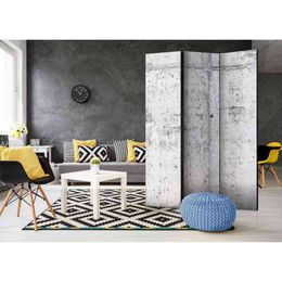 Pharao24.de 3-teiliger Paravent im Beton Design modern