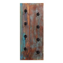 Pharao24.de Weinflaschenhalter im Shabby Chic Stil Braun Bunt