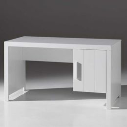 Pharao24.de Kinderzimmerschreibtisch Schreibtisch in Wei&szlig; 137 cm breit