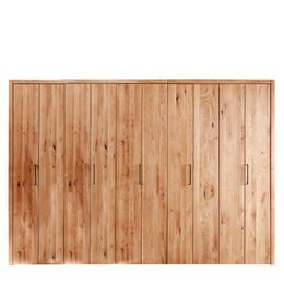 Pharao24.de Kleiderschrank massiv mit 5 Faltt&uuml;ren 216 cm hoch