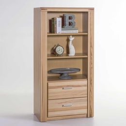 Pharao24.de B&uuml;cherregal aus Kernbuche teilmassiv 140 cm hoch