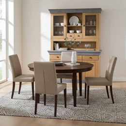 Pharao24.de Buffetvitrine aus Kiefer teilmassiv Landhausstil