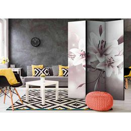 Pharao24.de Raumteilerparavent mit Lilien Motiv 135 cm breit